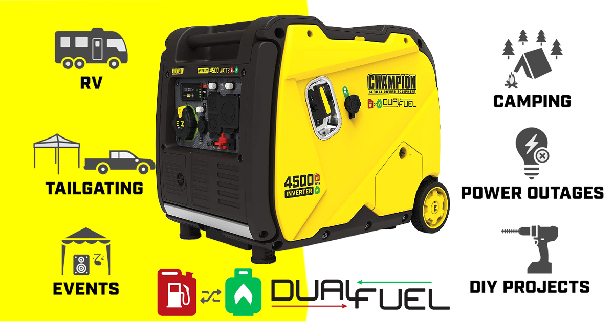 Get The Power With This RV Ready Portable Generator For $1,359 Now $914