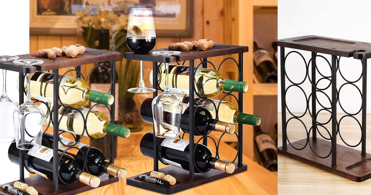 This Useful Wine Rack Makes The Ideal Gift For Vino Lovers And It's On Sale